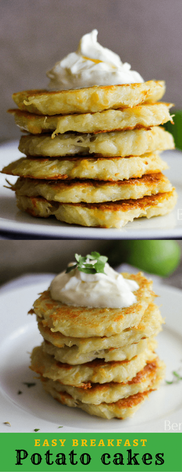 Easy breakfast potato cakes - Berry&Maple