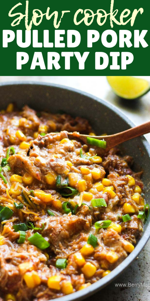 Slow cooker pulled pork dip - Berry&Maple