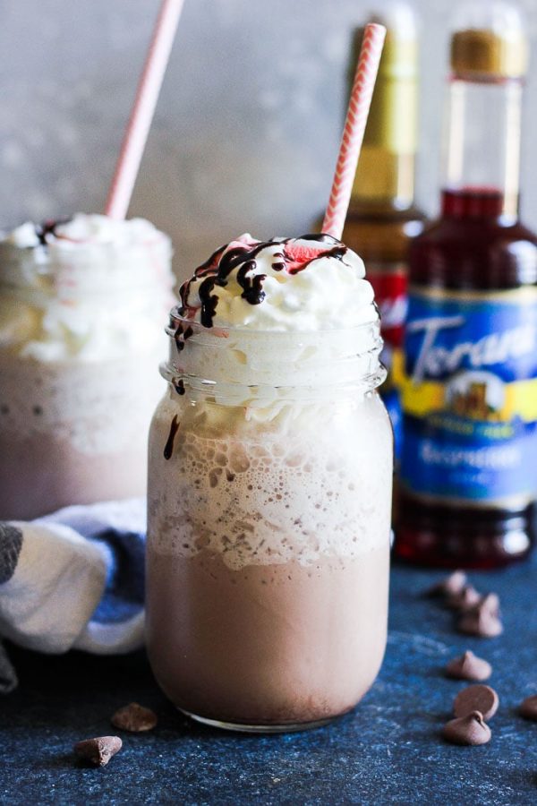 Chocolate raspberry slushy - Berry&Maple