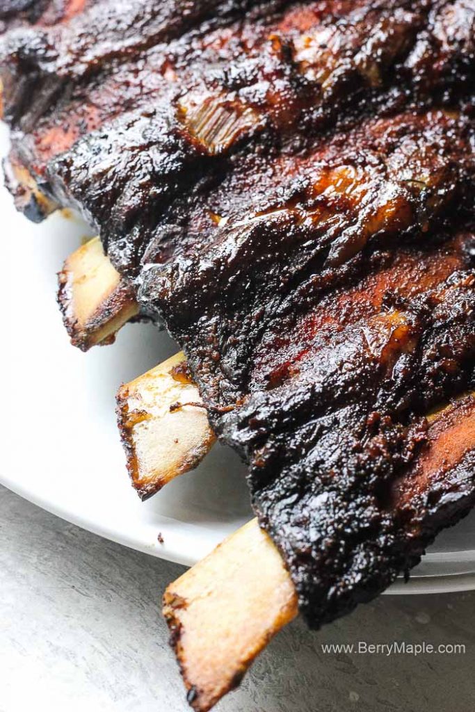 Perfectly smoked beef ribs - Berry&Maple