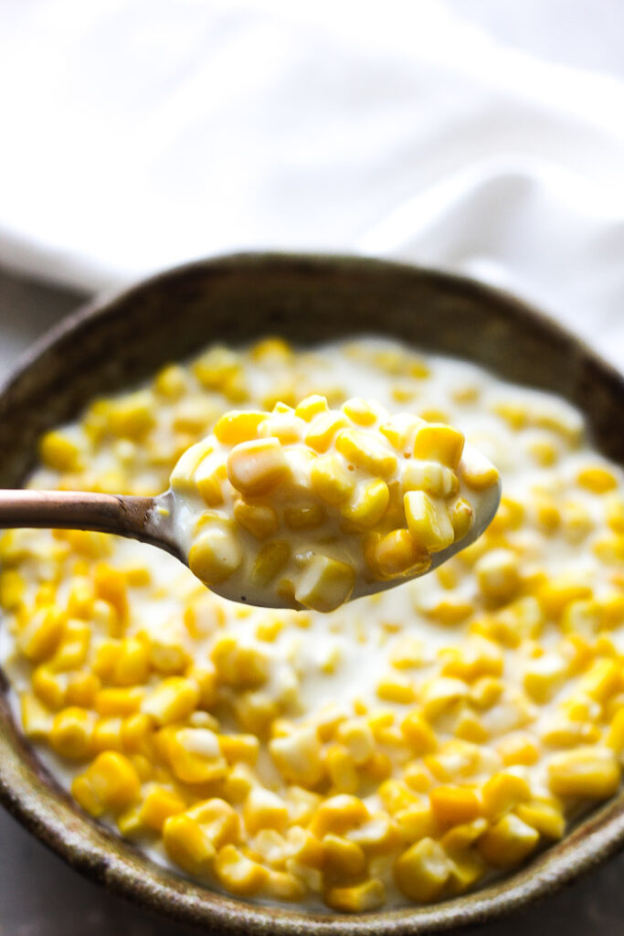 Easy creamed corn recipe - Berry&Maple