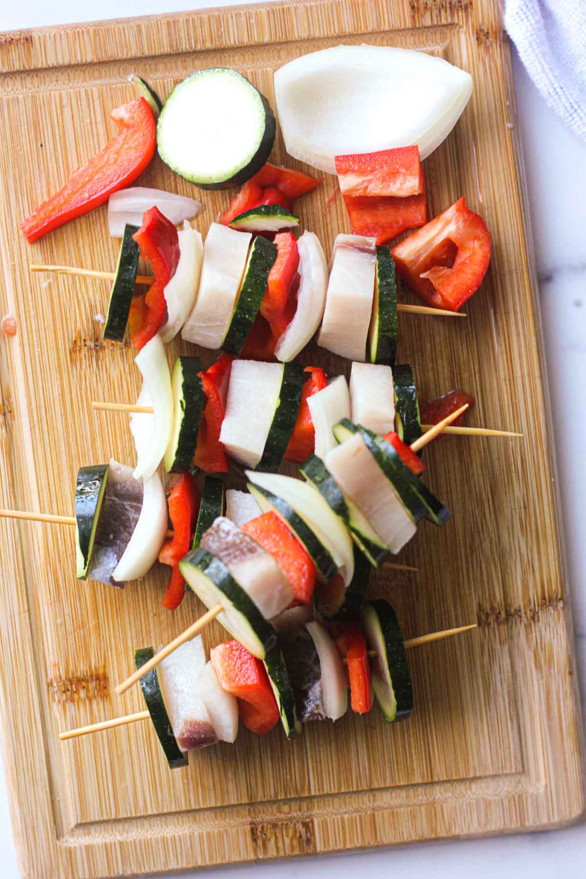 Air fryer swordfish kebabs - Berry&Maple
