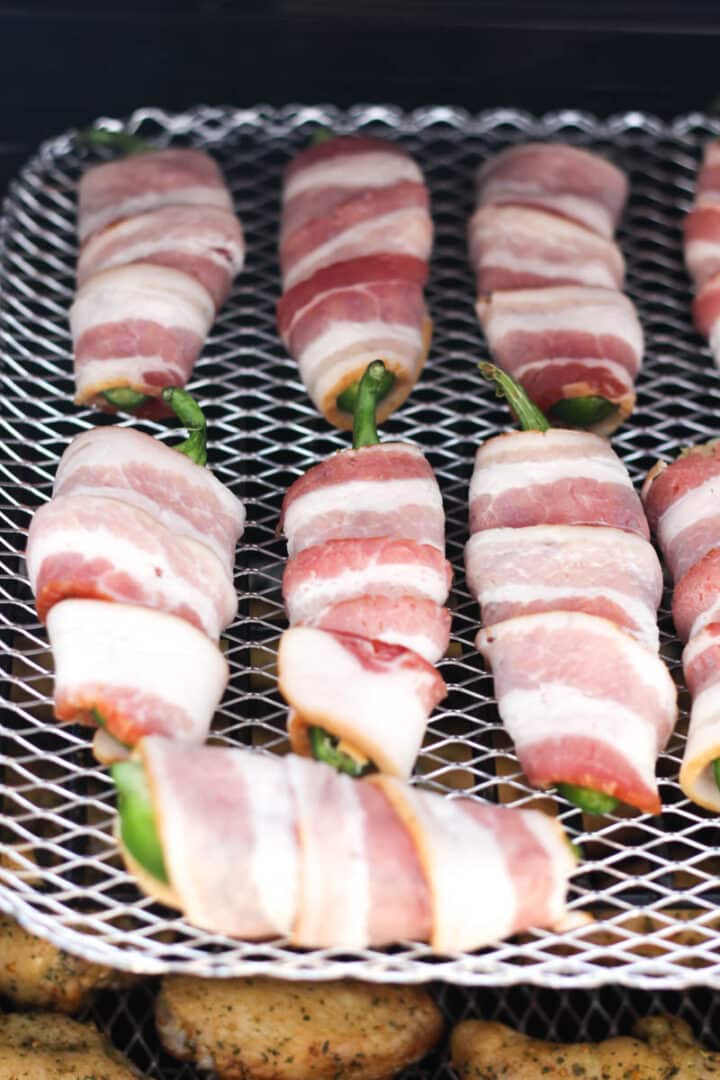 Smoked bacon wrapped jalapeno poppers - Berry&Maple