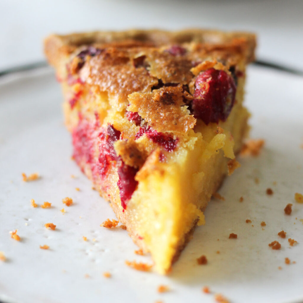 Cranberry Chess Pie - Berry&Maple